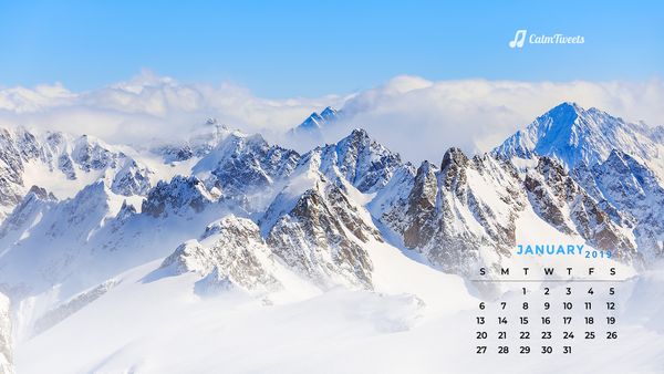 January Wallpaper 1 - CalmTweets